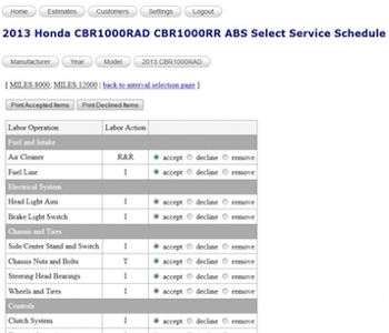 Service Manager Pro Launches Service Interval Guide - Motorcycle ...